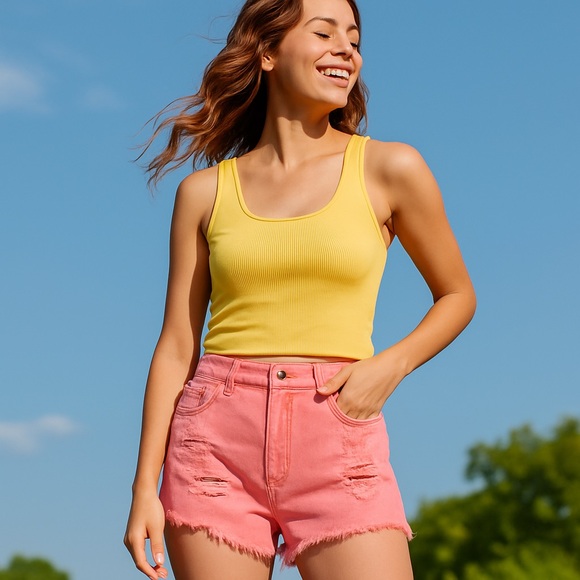 Jesse Jeans | Shorts | 324 Jesse Jeans Highrise Cutoff Jean Shorts Sz ...